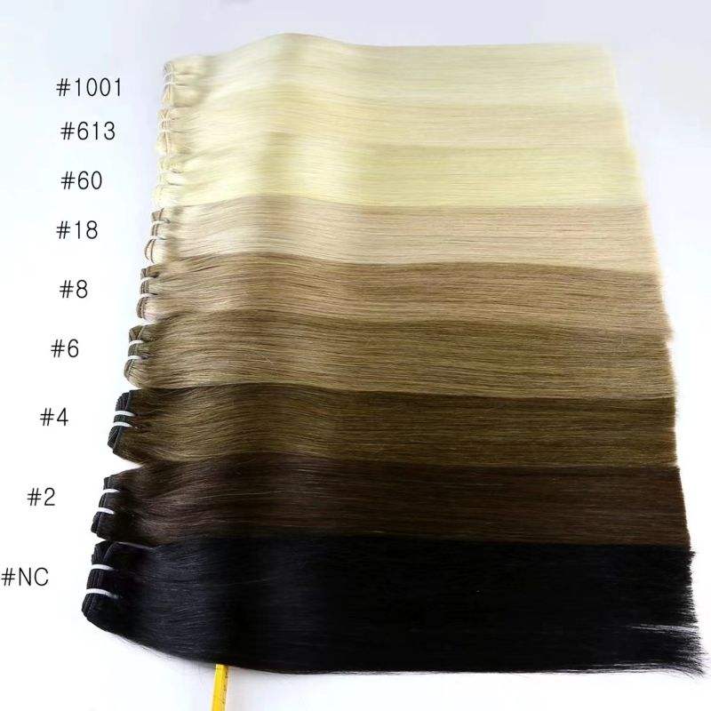 50% Longest Hair Ratio European Virgin Hair Weave Straight Cuticle ...