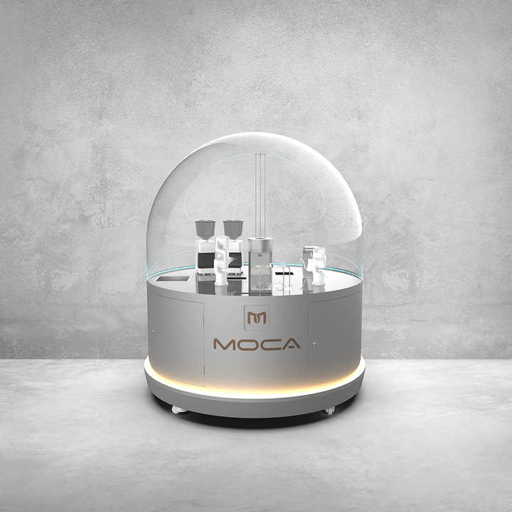 Artificial Intelligence Coffee Kiosk Indoor Robot Coffee Vending Machine