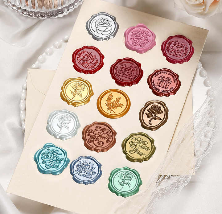 Custom Brand Logo Wax Stamp - Self Adhesive Sealing Stickers