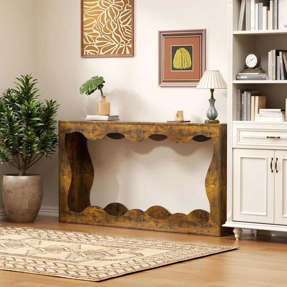 Luxury American Solid Wood Console Table | Retro Guesthouse Foyer Table ...