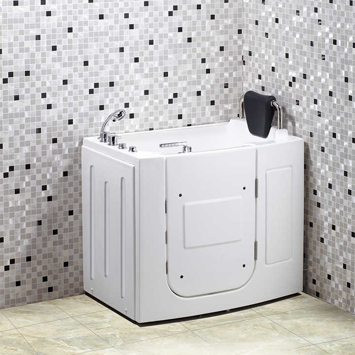 Safe Step in Acrylic Corner Portable Walk in Bathtub for Elderly