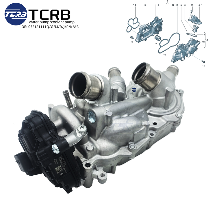 New Engine Water Pump for Skoda Seat A1 A3 Q2 Polo EA211 1.5 TSI L4 ...