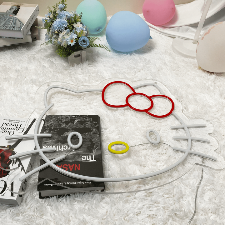 Hello Kitty Neon Sign - Custom Cat Anime LED Lights