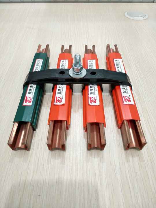 160A/250A/400A Electric Copper Bar Rail Safety Bus Bar Conductor Bar ...