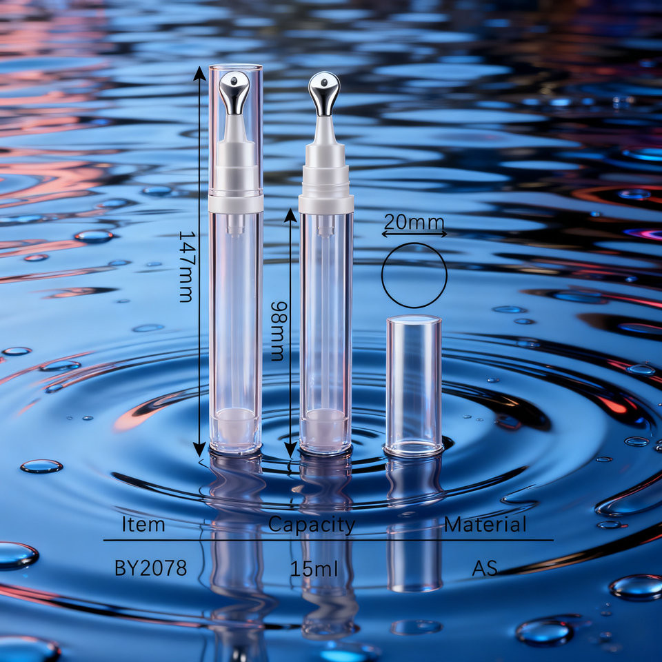 15ml Airless Pump Eye Cream Bottles-Plastic Simple Style"| Alibaba.com