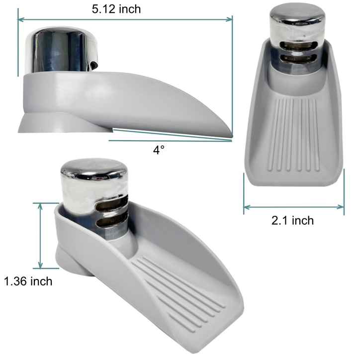 Universal 4° Angled Overflow Spout Extender Silicone Dishwasher Air Gap ...