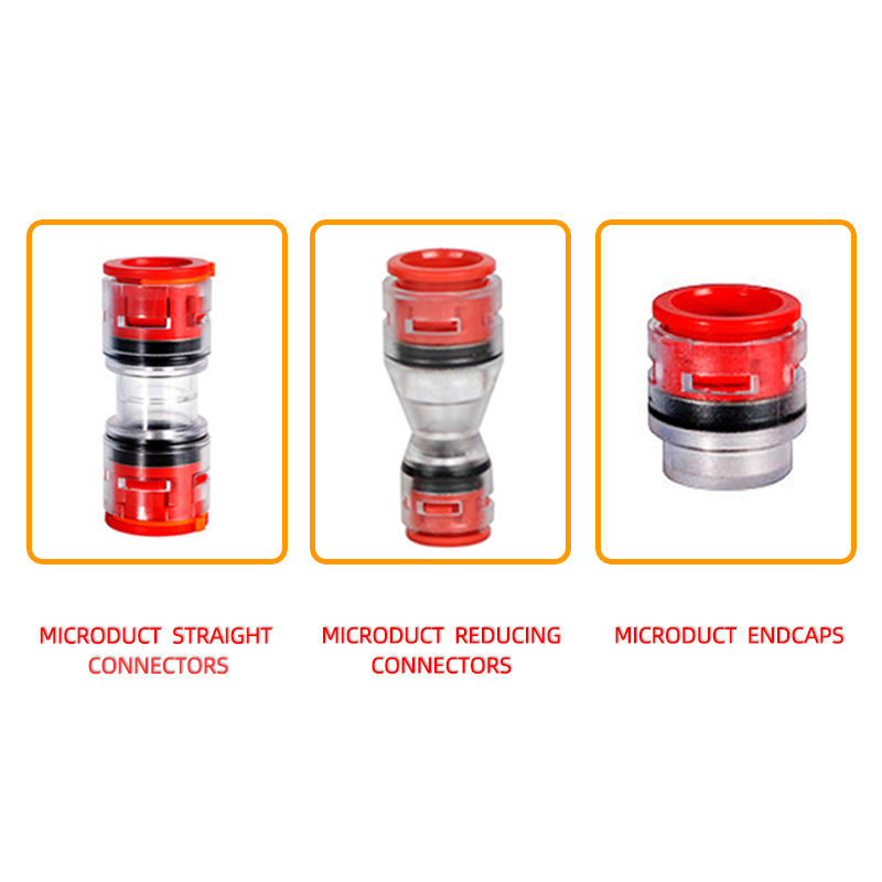 Microduct Straight End Cap Connector for HDPE Duct 12mm 14mm 10mm Fiber Optic Cable of STR Type ...