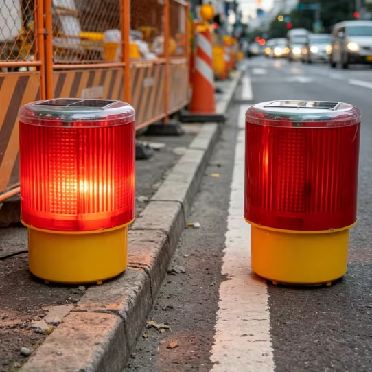 Factory Direct Solar LED Warning Beacon Light, Flashing Strobe Traffic ...