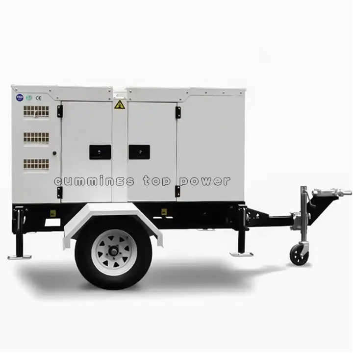 Trailer Type diesel Generator 75kva Power by Cumins Engine Silent Type ...