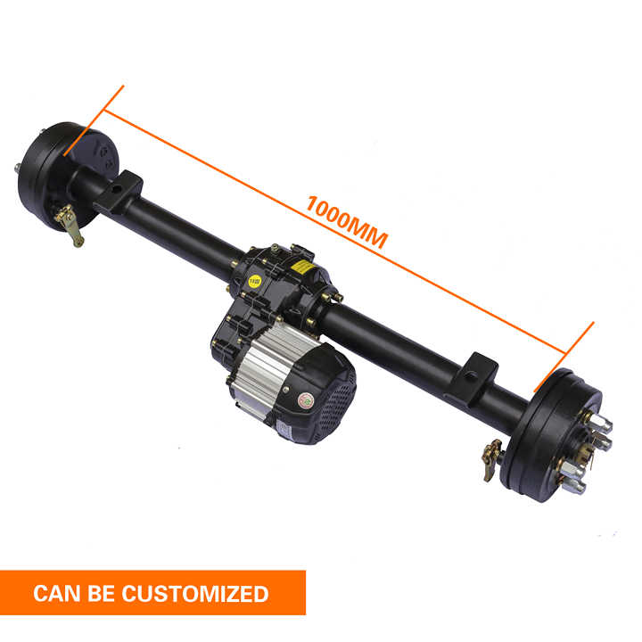 Electric Tricycle Rear Axle with 160 Drum Brake & Motor