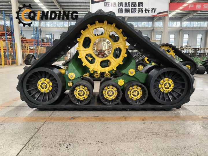 Agri-Soil-Friendly Triangular Rubber Tracked Chassis Used for ...