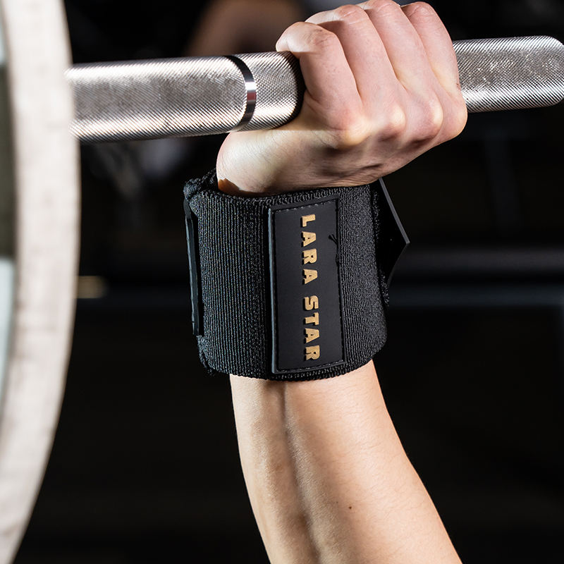LS0684 Heavy Duty Weightlifting Wrist Wraps Deadlift Protector Thicker ...