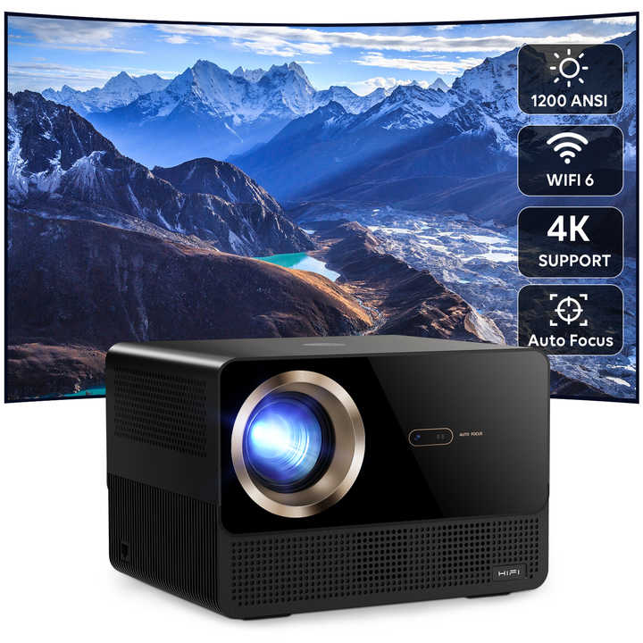 CR67 Beamer Short Throw Projector 12000 Lumens HIFI Stereo Built-in ...