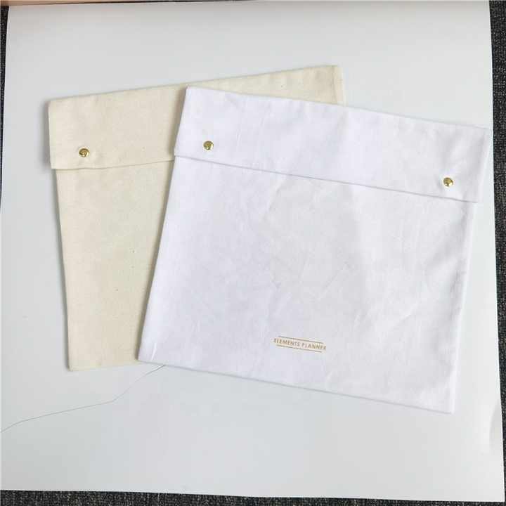 Eco Friendly Garment Dust Bag with Snap Button & Cotton Envelope