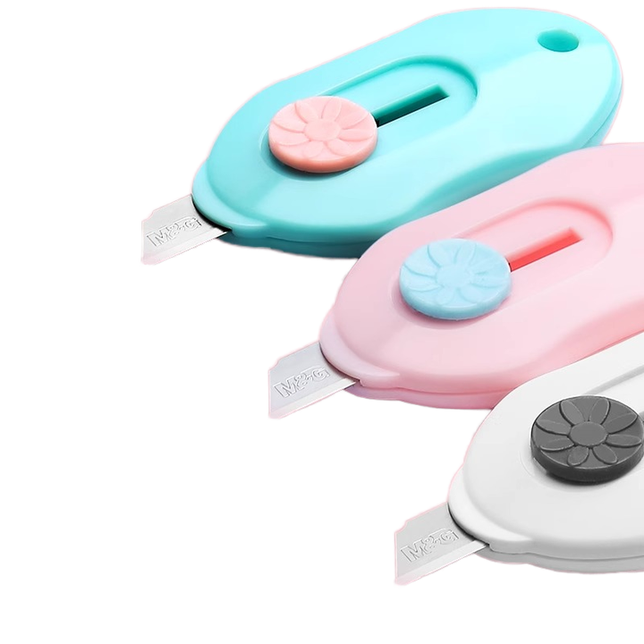M&G Mini Retractable Utility Knife Case Colorful Slide Open Paper ...