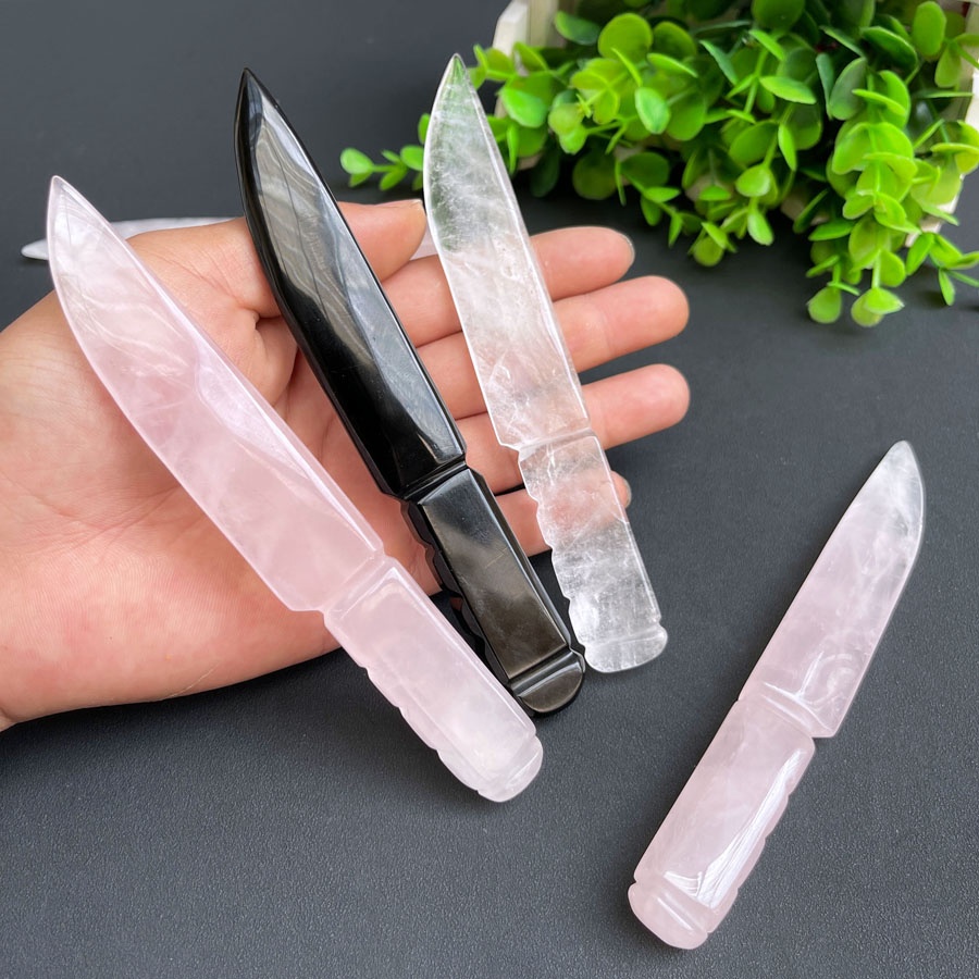 Buy In Bulk Obsidian Knives Natural Hand-Carved Design | Alibaba.com