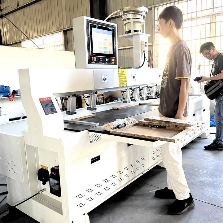 YOWING Woodworking Machinery - Efficient Dowel Insertion