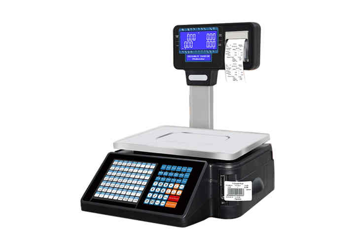 Supermarket Label Scale 30kg Weighing Scale With Barcode Printer 6kg ...