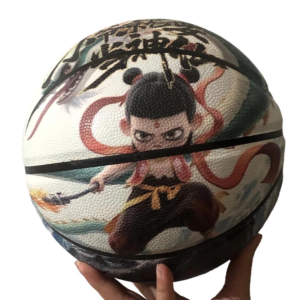 Custom Logo Basketball Size Composite Leather Cover with PU Rubber ...