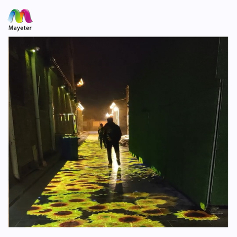 Outdoor 3D Hologram Interactive Floor Projection System