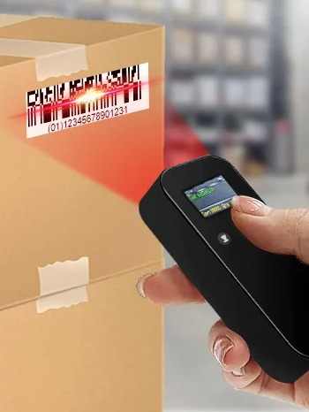 JR 2033 Screen MINI Bluetooth Barcode Reader - 1D 2D Qr Scanner