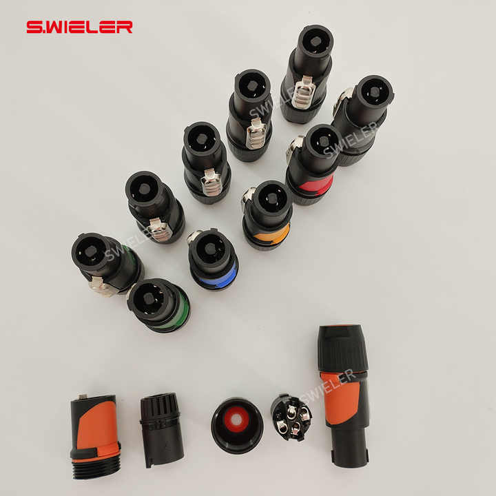 Speakon Connectors 4pin Waterproof 40a 250v Twist Lock Hifi 4pole Audio ...
