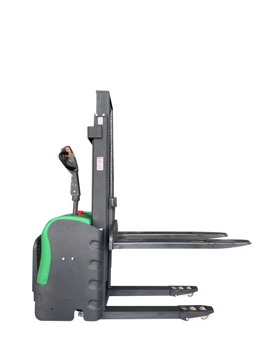 Newly designed double pallet electric stacker truck with 1.5T hydraulic ...