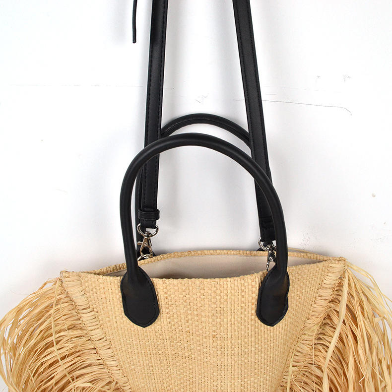 Shop Our Factory Fashion Tassel Raffia Straw Shoulder Bag
