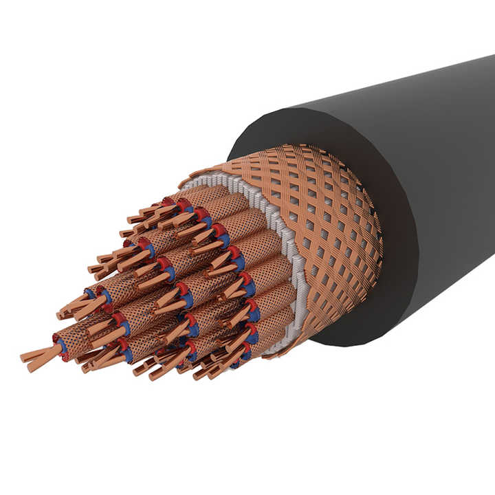 Wholesale RVVP 0.5mm 0.75mm PVC Insulated Copper 2 3 4 5 Cores Shielded ...