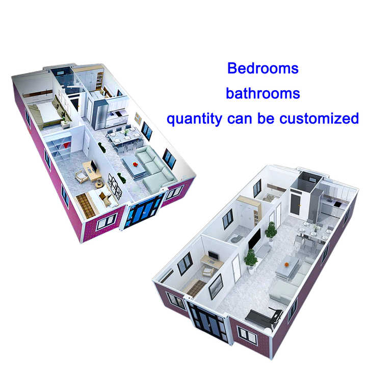 40ft Luxury Detachable Container House - 3 Bedroom Mobile Home
