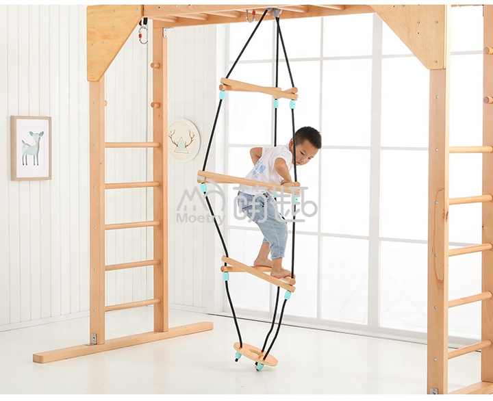 Moetry Kids Indoor Wooden Climbing Playsets for Therapy