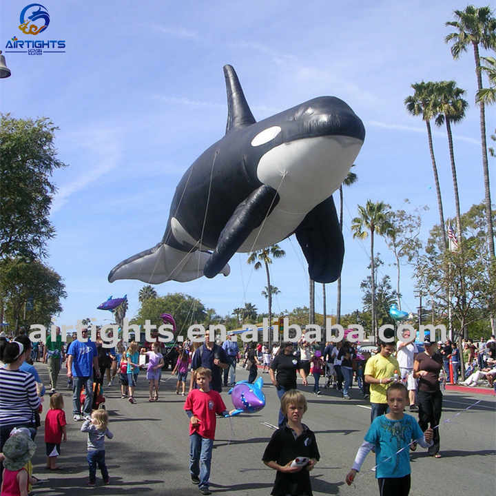 Giant Inflatable Whale Helium Balloon - Custom Parade Balloons