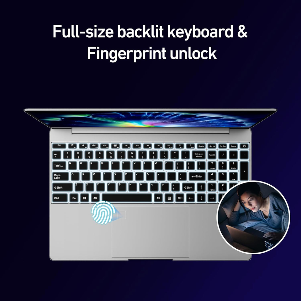 I3 Laptop Backlit Keyboard IPS FHD Display 180° Viewing 15.6 Inch ...