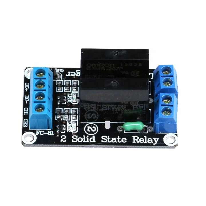 2-channel 5V DC Solid State Relay Module for Uno Low Level