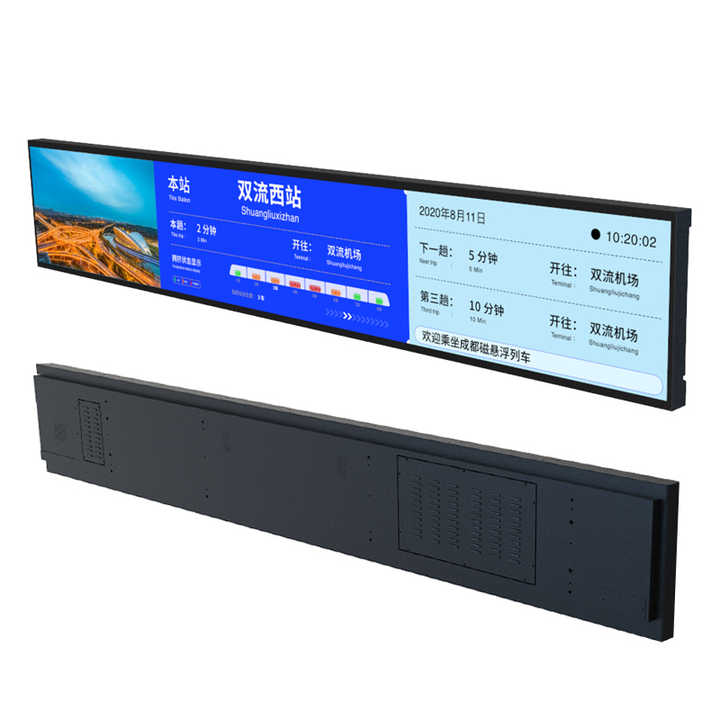Custom Bar Type LCD Display Screens for Transport Info
