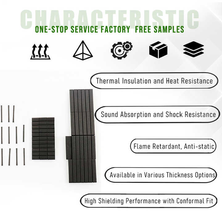 EMI Material EMI Absorber Sheet Gasket Conductive Foam for Mobile Phone ...