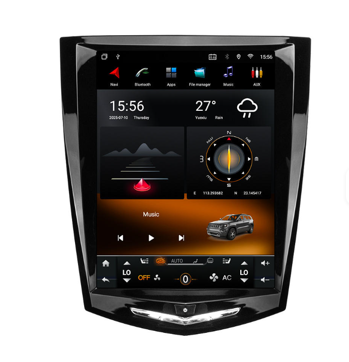 Tesla Style Android Car DVD Navigation Radio for Cadillac ATS XTS ATSL ...