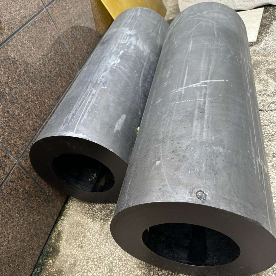 Black PA Nylon Mos2 Cast Tube PA6 GF30 PA66 GF50 Tube for Industrial ...