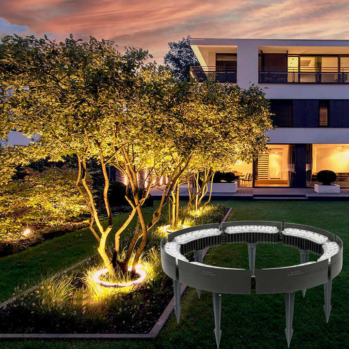 Solar Tree Led Rgb Ring Lights Hugging Outdoor Waterproof Palm ...