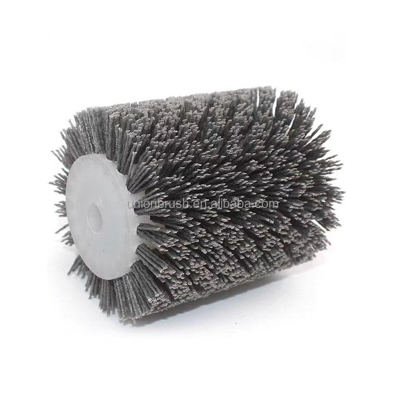 Nylon Abrasive Wire Polishing Roller Brush for Woodworking