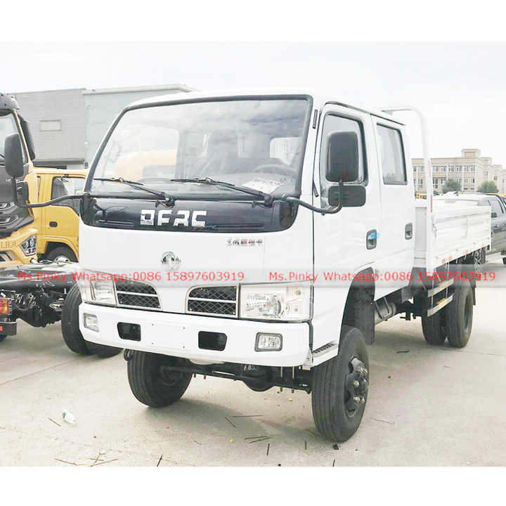 DFA Double Row Cabin 4x4 Off Road Cargo Dropside Lorry Trucks 4Tons ...
