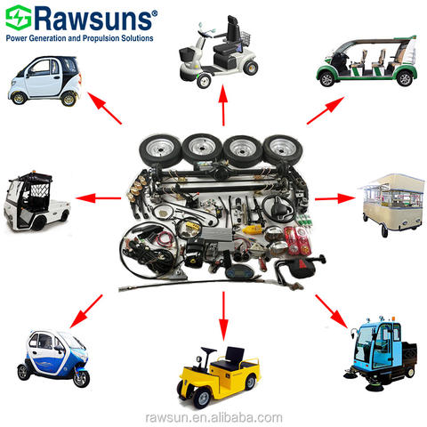 Rawsuns electric car conversion kit R140B30 ac ev motor ev kit for ...