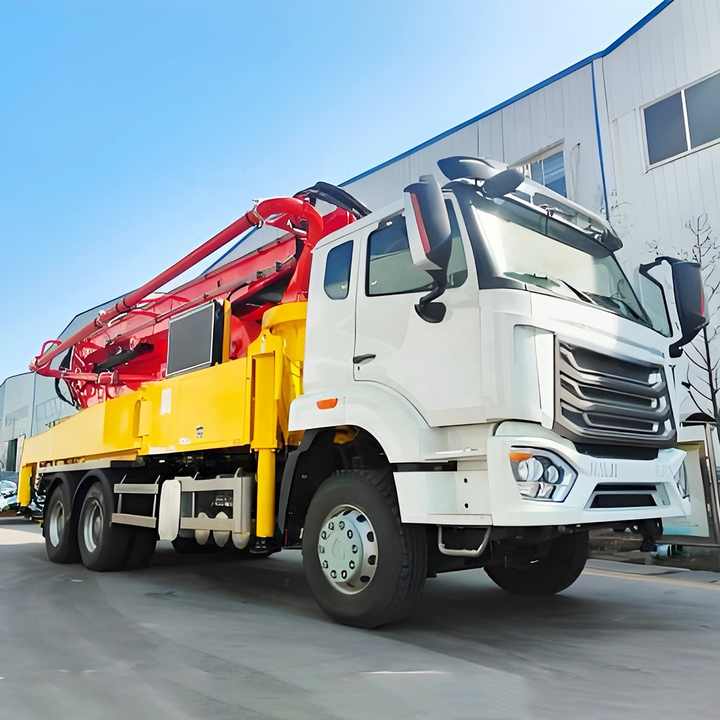 Hydraulic Concrete Pump Boom Concrete Pump Truck for Concrete Mix with ...
