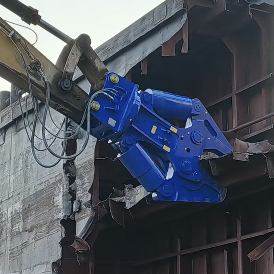 Excavator Hydraulic Shear Heavy Duty Steel Beam and Pipe Cutter High ...