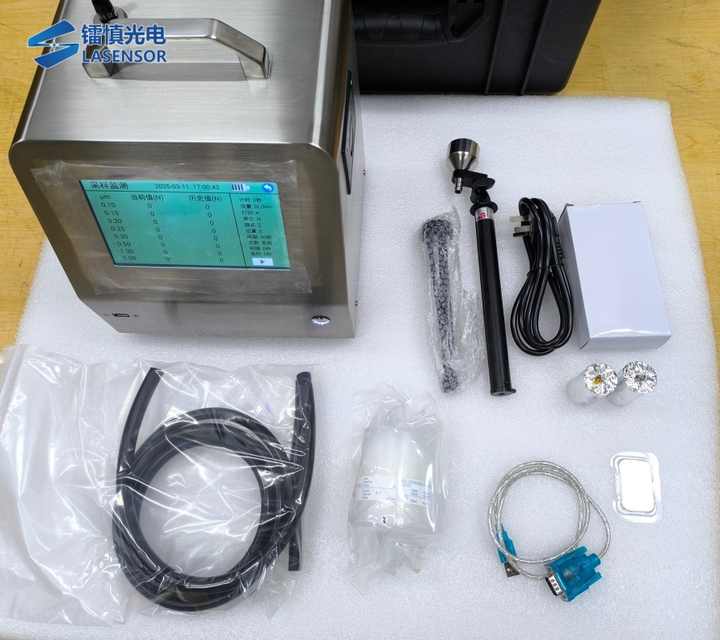 Lasensor Precision Laser Air Dust Particle Counter 0.5μm Gas Analyzers ...