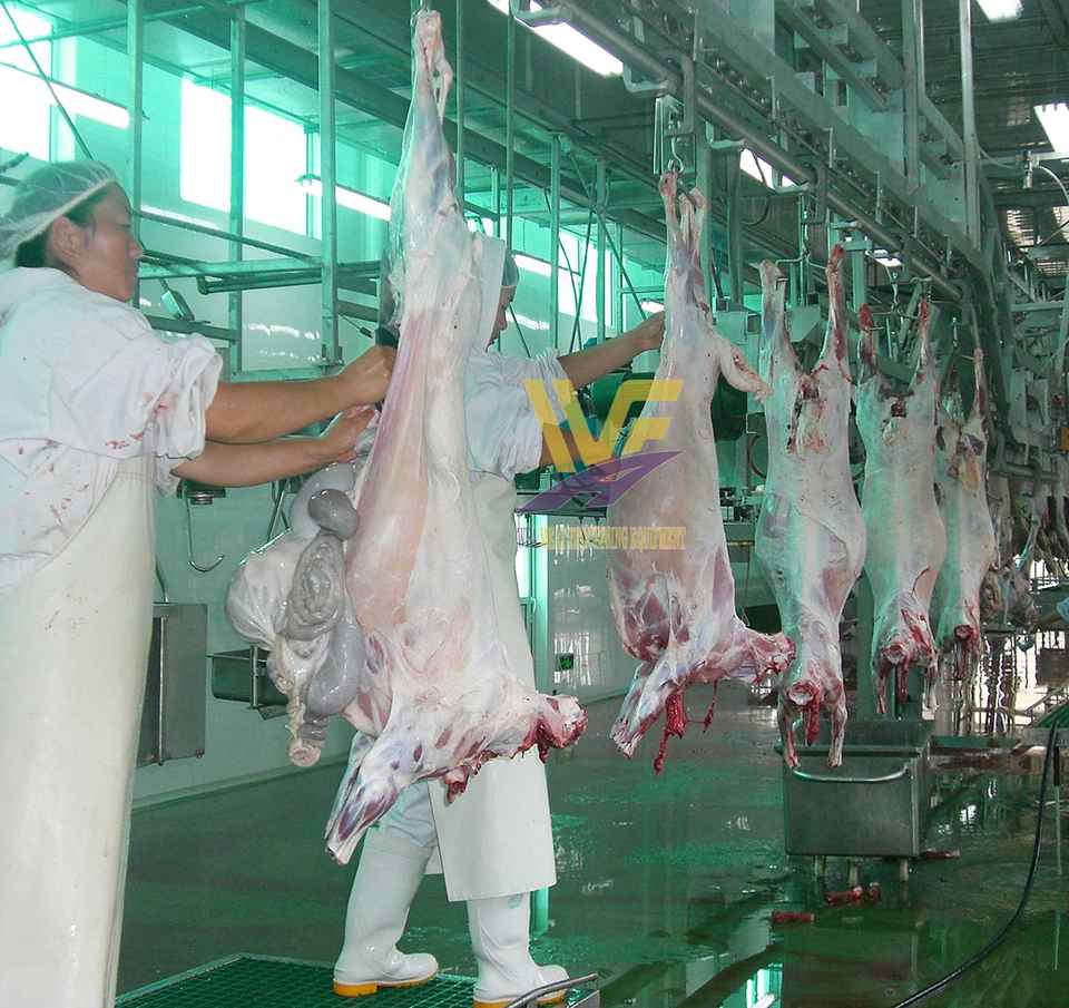 Halal Sheep Slaughterhouse Goat Conveyor Line Abattoir Machinery Lamb ...