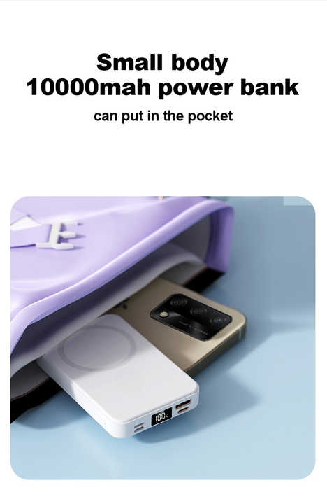 Mag Battery Pack Fast Charging PD 22.5W Power Bank 10000mAh Magnetic ...