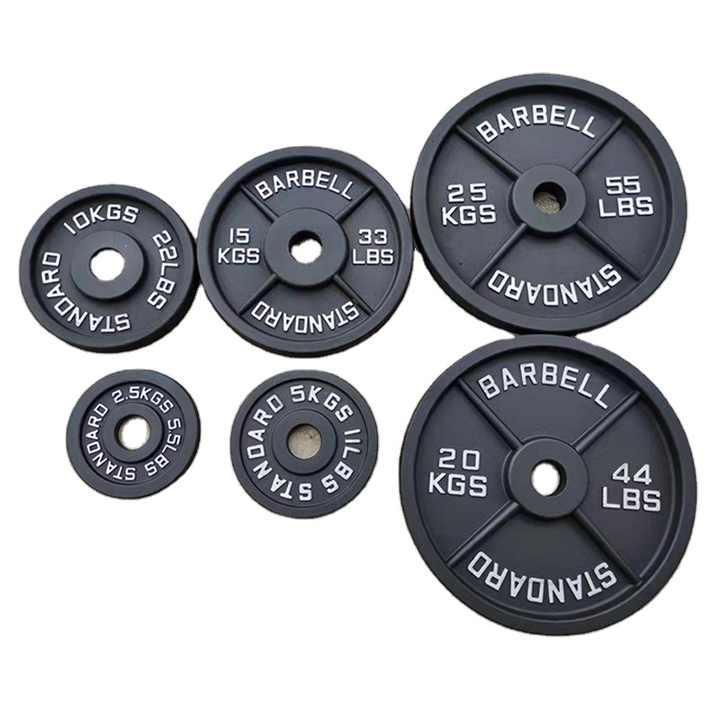 Wholesale Cheap 25kg Cast Iron Barbell Weights Plate Set