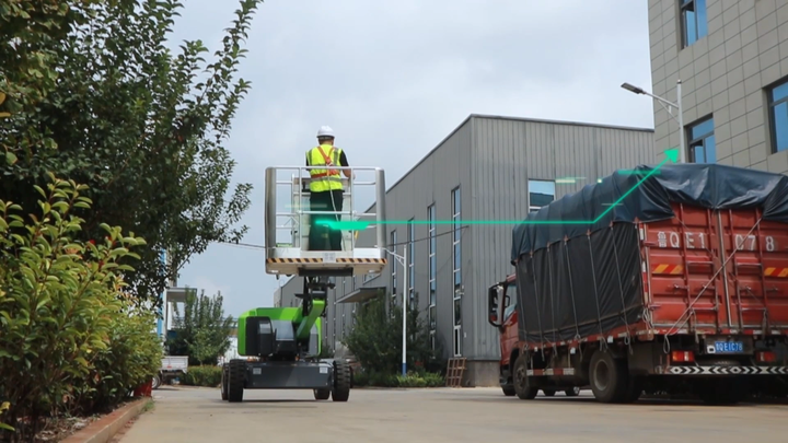 Tonlita 9m-20m Self Propelled Compact Crawler Boom Lift Towable Rough ...