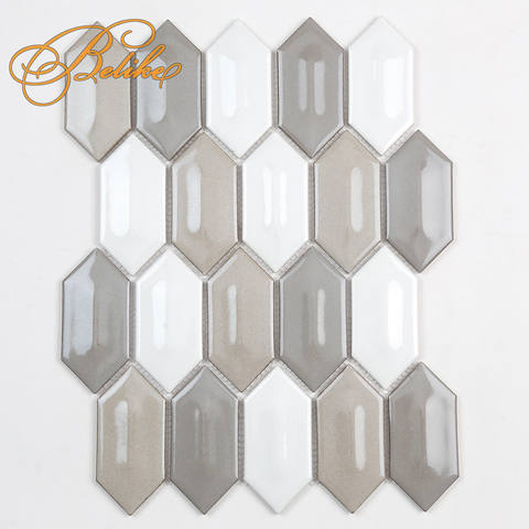 Magnificent Modern Hexagon Mosaic Wall Tile Raised Surface Metal ...